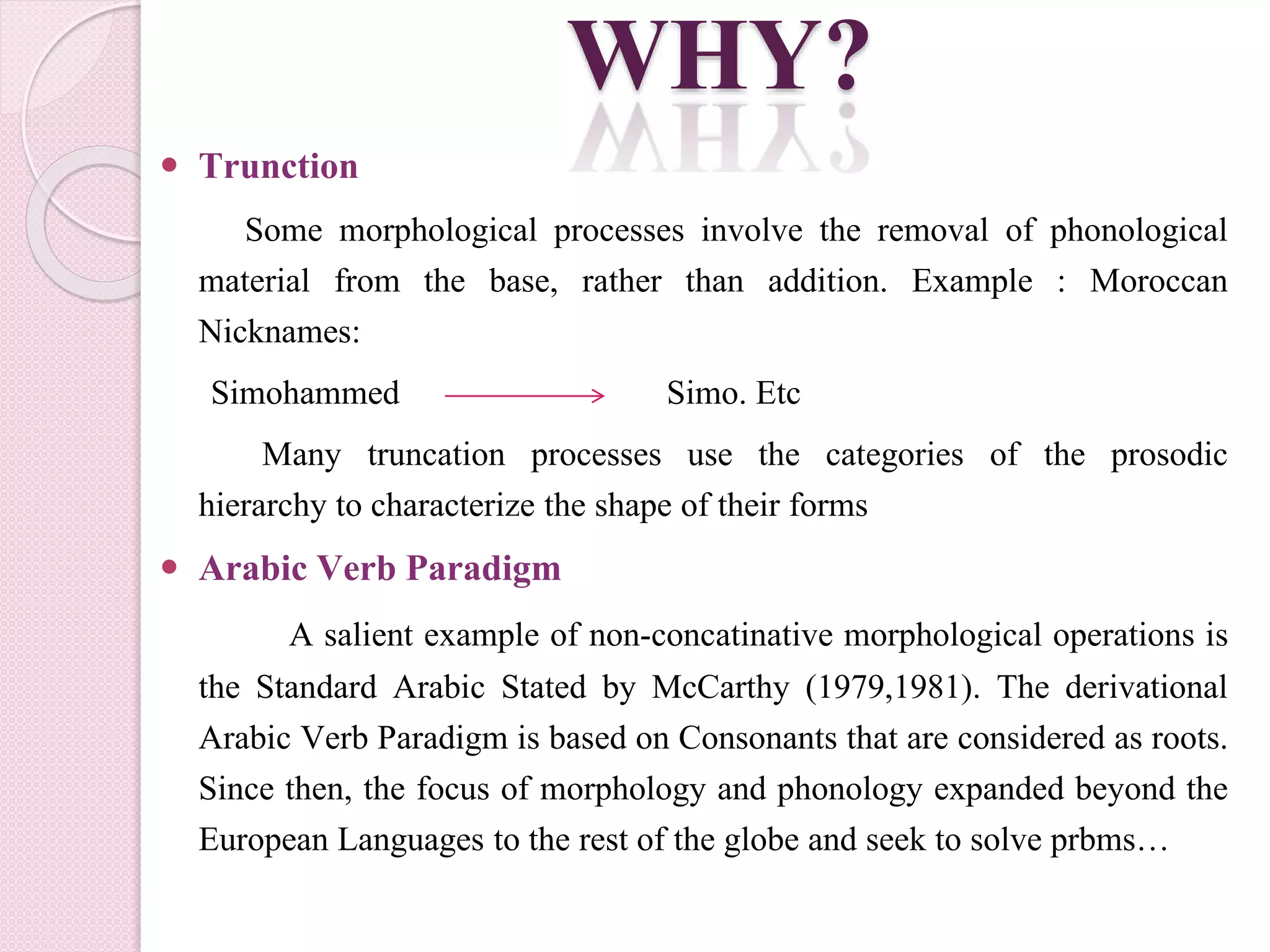 Prosodic Morphology | PPTX