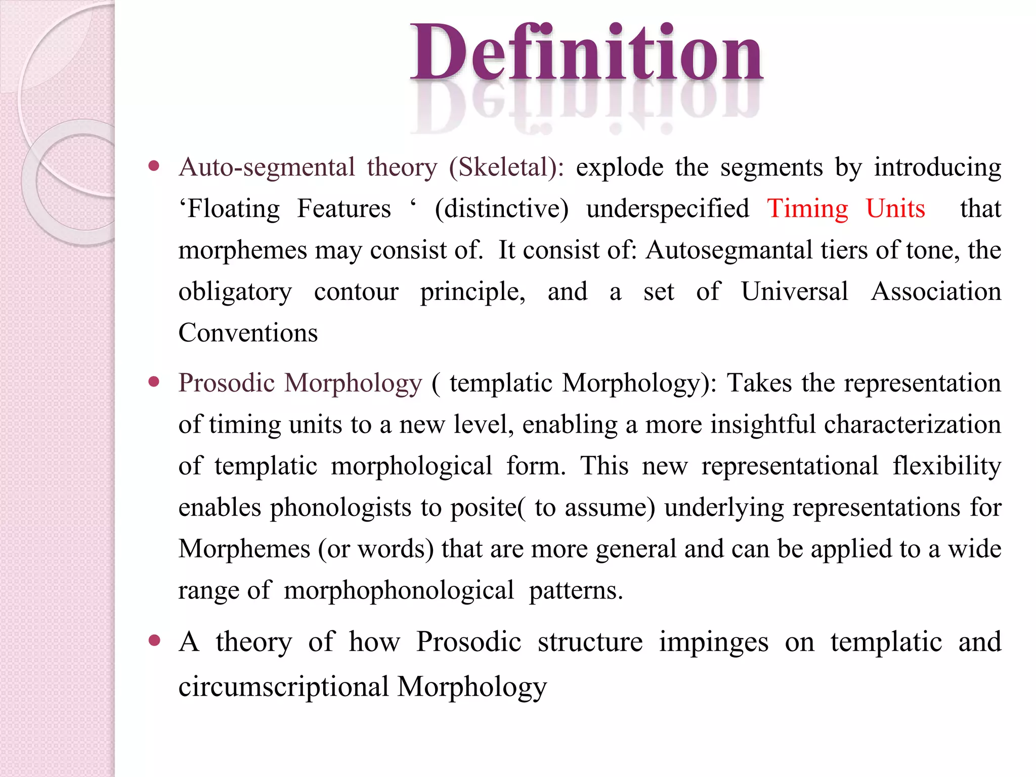 Prosodic Morphology | PPTX