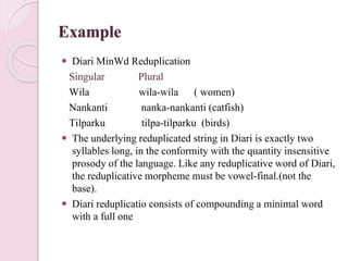 Prosodic Morphology | PPTX