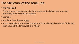 Prosodic or suprasegmental phonology | PPTX