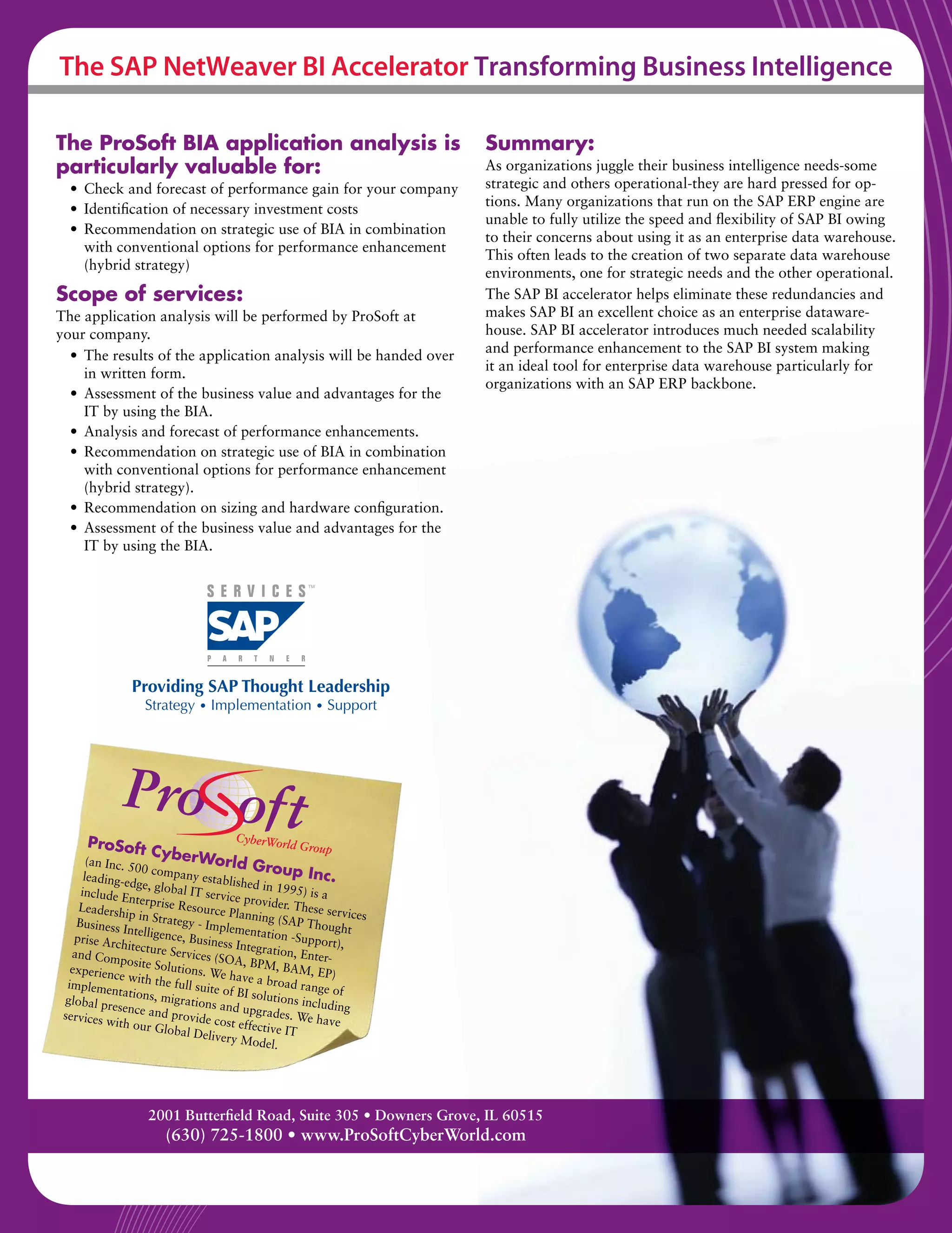 Prosoft SAP BI Accelerator | PDF