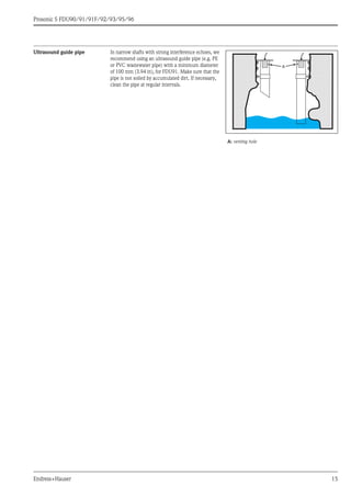 Prosonic s fdu90 endress+hauser datasheet-ultrasonic sensors | PDF ...
