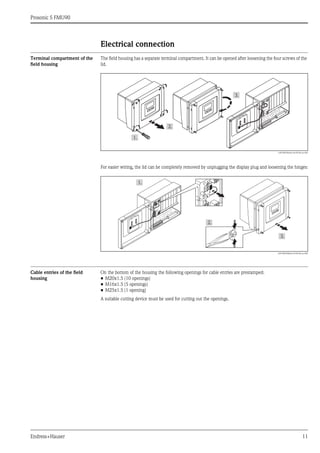 Prosonic s fmu90 endress+hauser datasheet-transmitter in housing | PDF