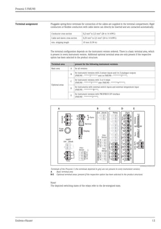 Prosonic s fmu90 endress+hauser datasheet-transmitter in housing | PDF