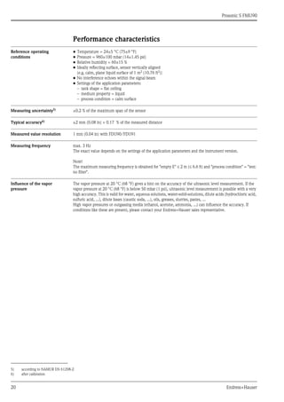 Prosonic s fmu90 endress+hauser datasheet-transmitter in housing | PDF