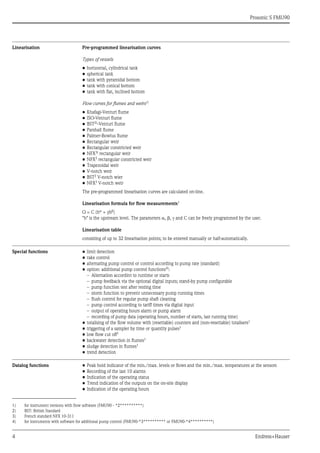 Prosonic s fmu90 endress+hauser datasheet-transmitter in housing | PDF