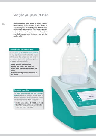Manual titration can be automated with ECO TITRATOR - save time and ...