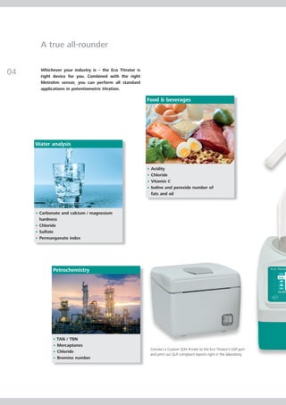 Manual titration can be automated with ECO TITRATOR - save time and ...