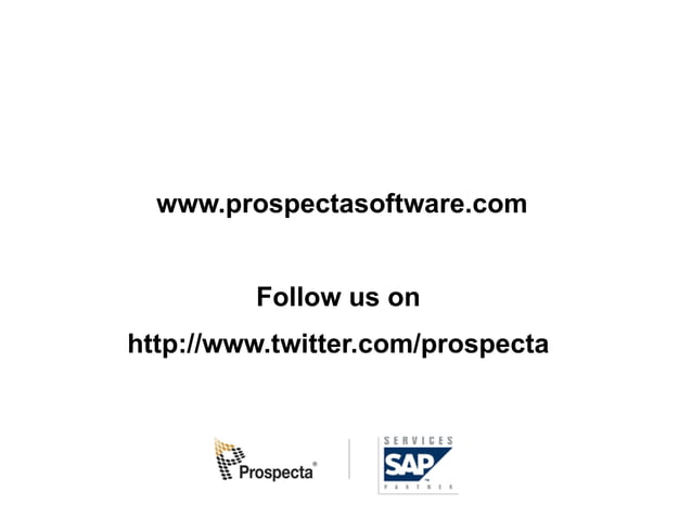 Prospecta SAP Partner | PPT