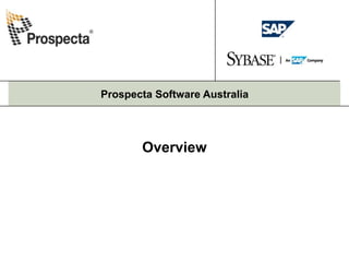 Prospecta Software - An Introduction | PPTX
