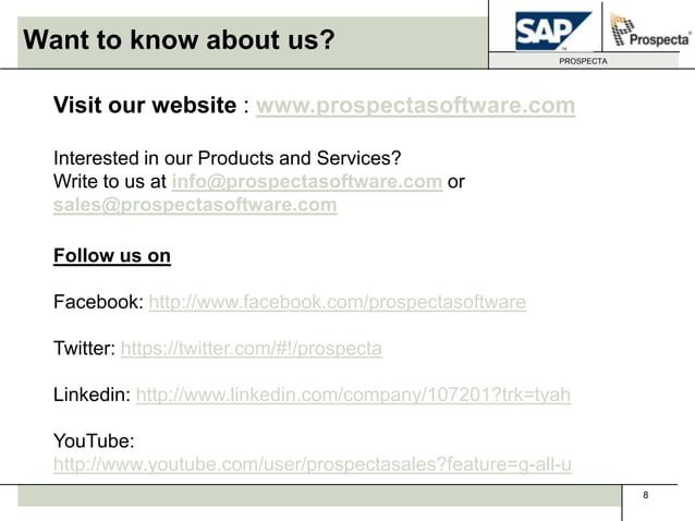 Prospecta Software - An Introduction | PPTX | Computing | Technology & Computing