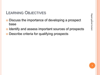 Prospecting Skills | PPTX | Sales | Business