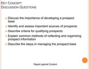 Prospecting Skills | PPTX | Sales | Business