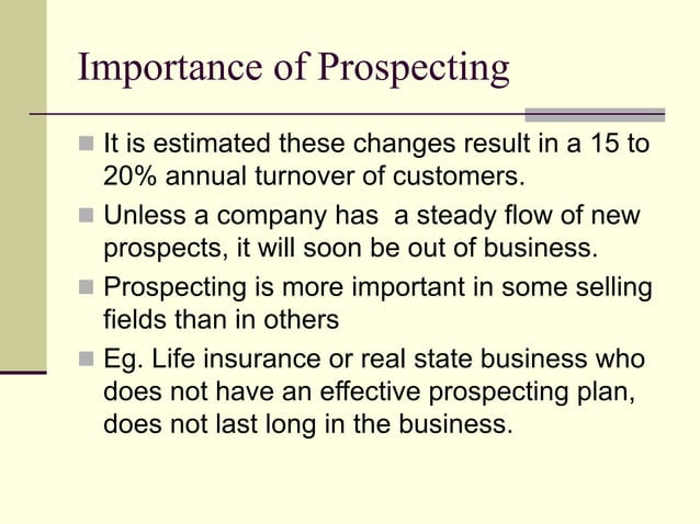 Prospecting | PPT