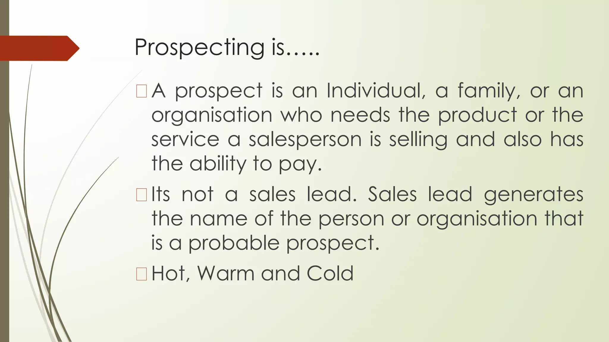 prospecting.pptx | Sales | Business