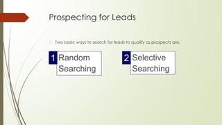 prospecting.pptx | Sales | Business