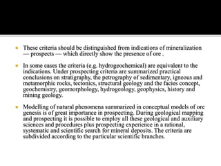PROSPECTING AND EVALUATION OF ORE.pptx