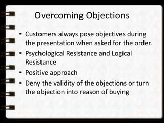 Major Steps in Effective Selling | PPT
