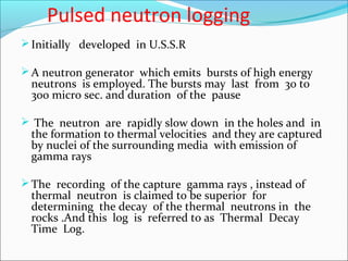 Prospecting by radioactivity logging methods | PPT