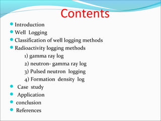 Prospecting by radioactivity logging methods | PPT
