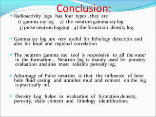 Prospecting by radioactivity logging methods | PPT