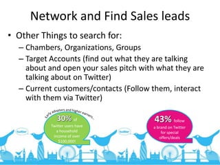 Prospecting & Networking with Twitter | PPTX | Social Networking | Internet