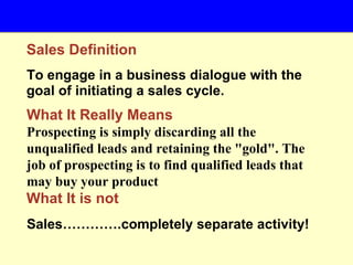 Prospecting Presentation Km | PPT | Sales | Business