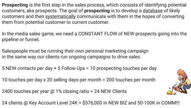 Media Sales Prospecting Process | PPT