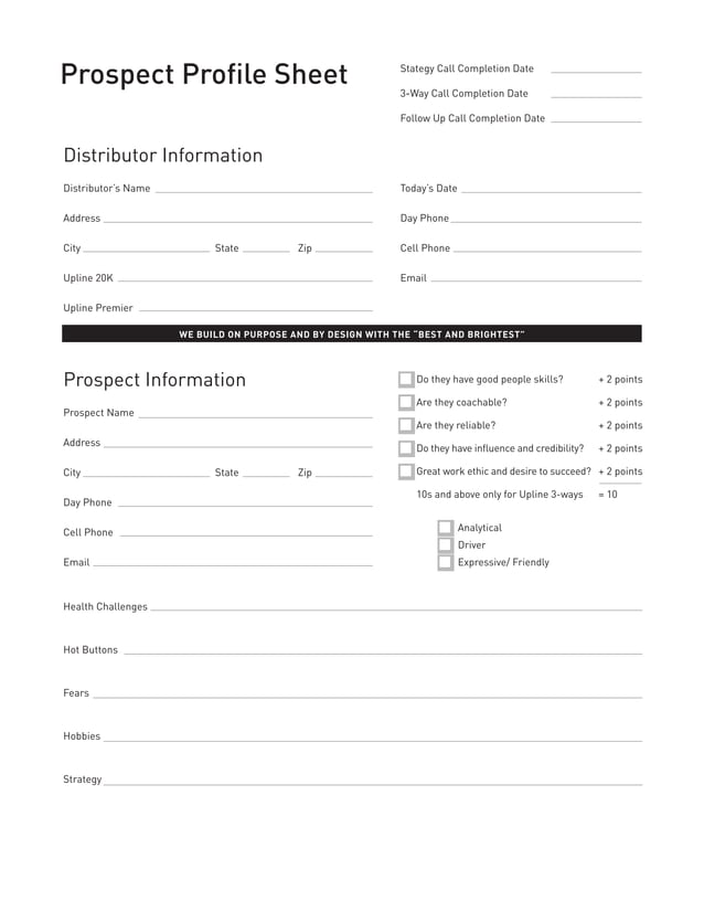 Prospect profilesheet | PDF
