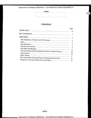 Prospects for Anti-US Terrorism - CIA DOC | PDF