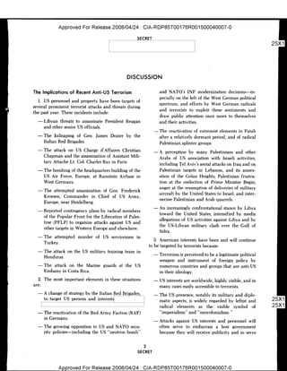 Prospects for Anti-US Terrorism - CIA DOC | PDF