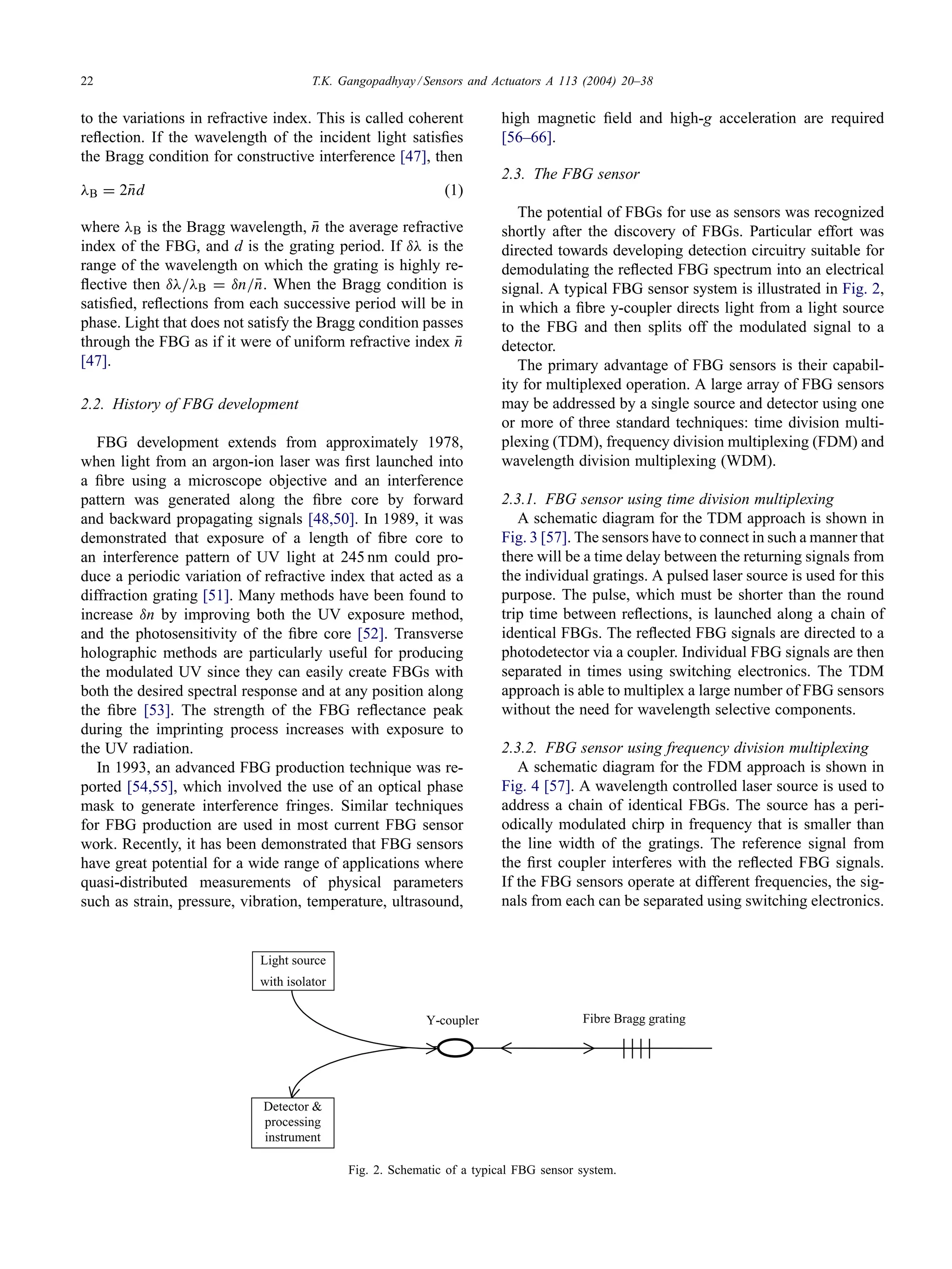 Prospects for Fibre Bragg Gratings and Fabry-Perot Interferometers in fibre-optic vibration ...