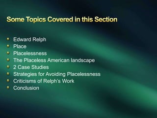 Prospects for places | PPTX