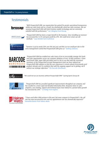 Prospectsoftbrochure | PDF