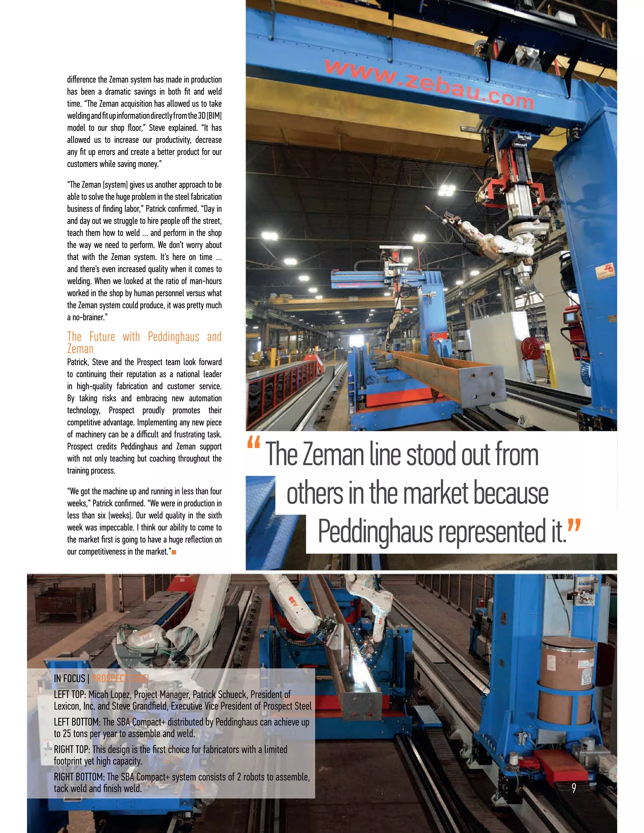 Prospect Steel - Structural Steel Assembly Robotic Welder | PDF