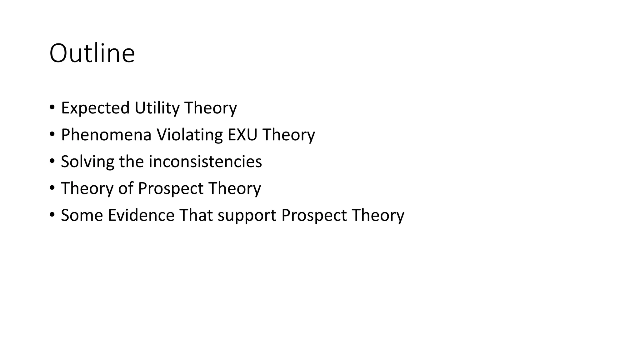 Prospect theory | PPTX
