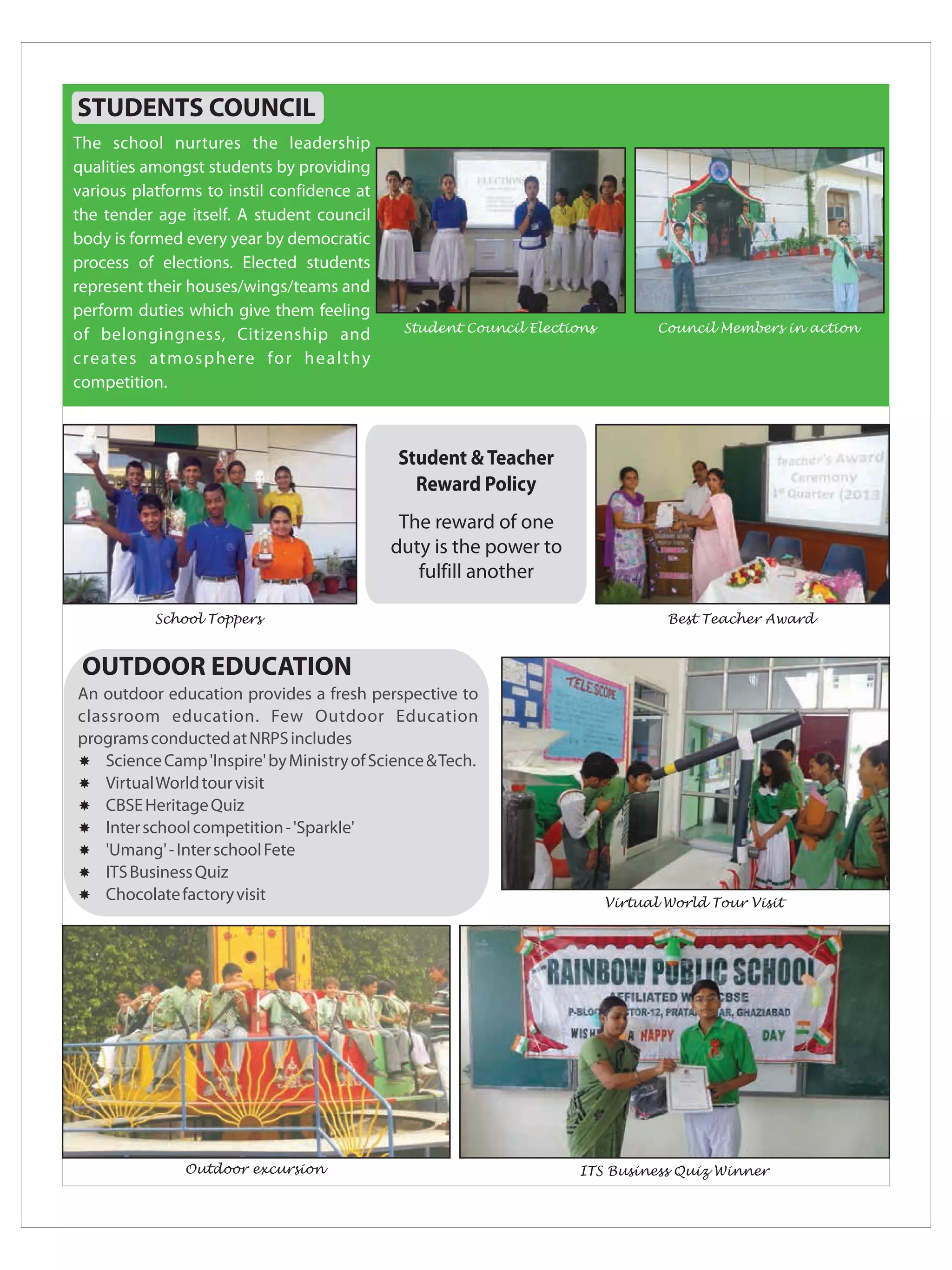 Prospectus - New Rainbow Public School, Ghaziabad | PDF