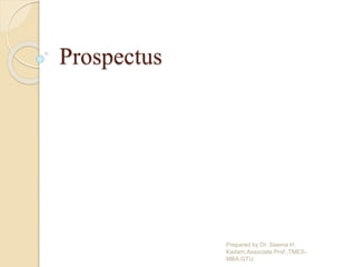 Prospectus | PPTX