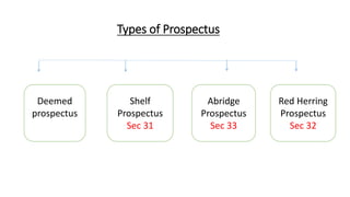 Prospectus and liability for the misstatement in the prospectus. | PPTX