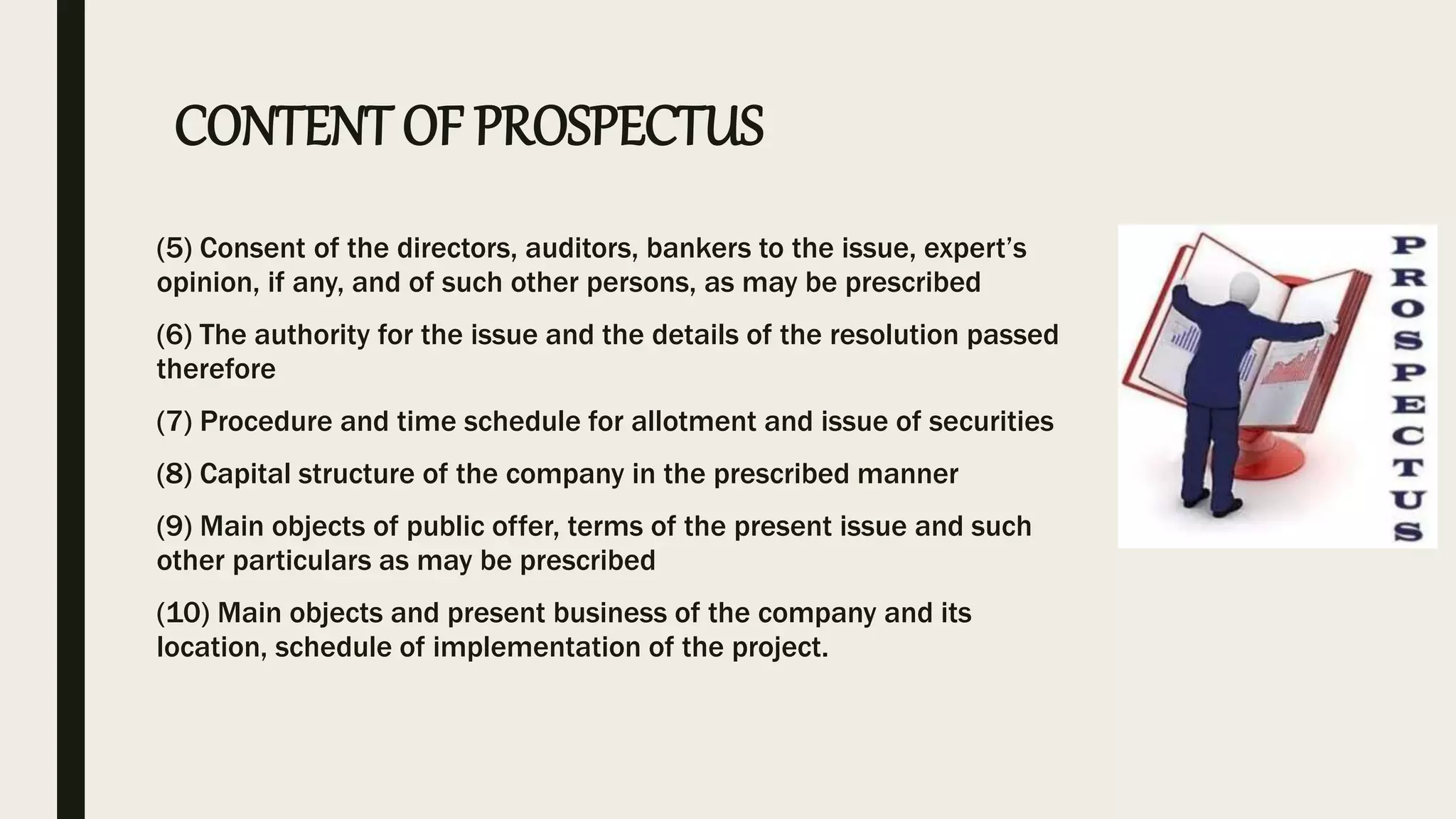 TYPES OF Prospectus | PPTX