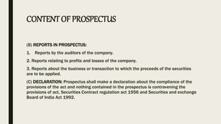 TYPES OF Prospectus | PPTX