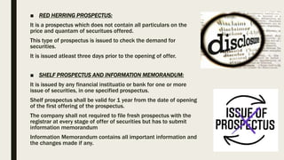 TYPES OF Prospectus | PPTX