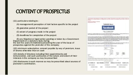 TYPES OF Prospectus