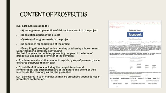 TYPES OF Prospectus
