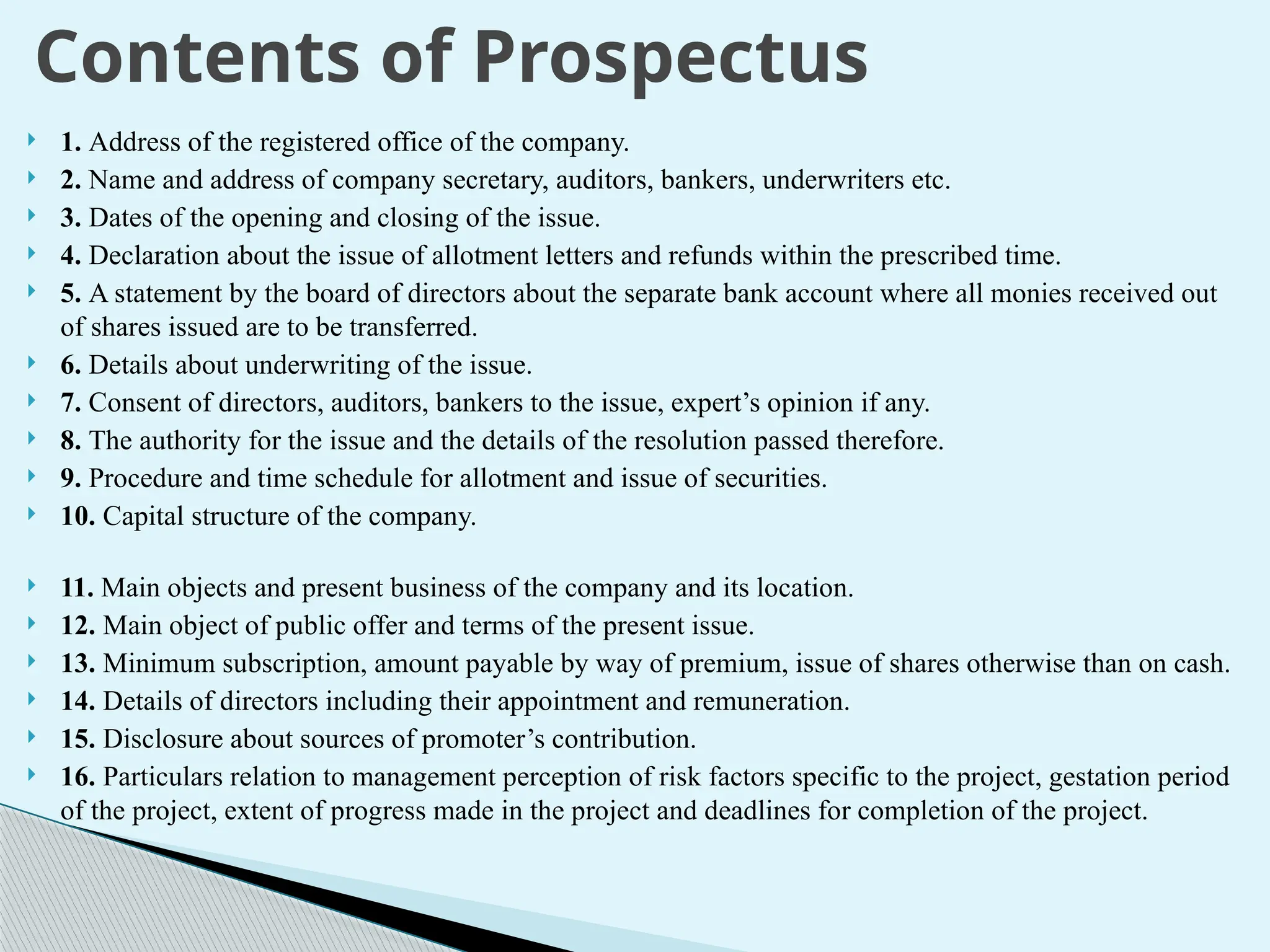 PROSPECTUS in company law useful to all. | PPTX