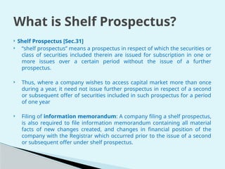 PROSPECTUS in company law useful to all. | PPTX