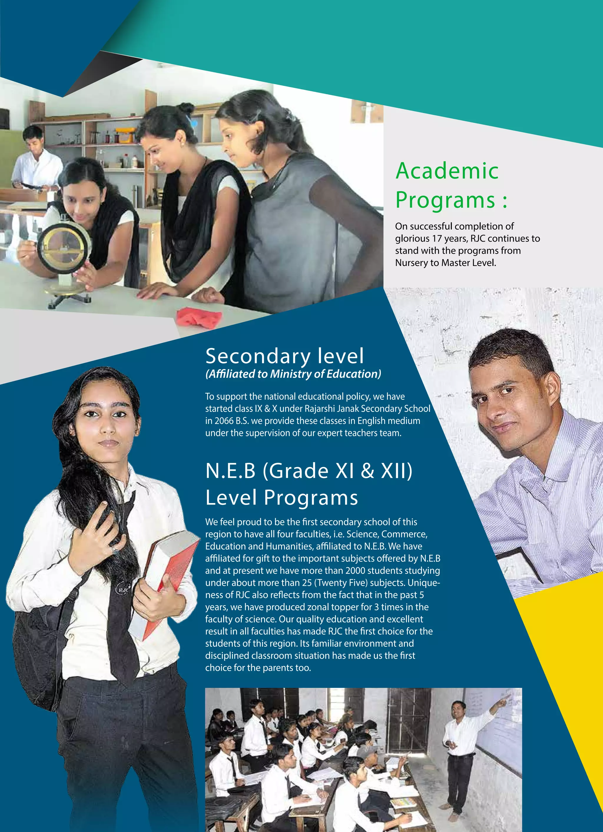 Rajarshi Janak Campus Prospectus 074 | PDF