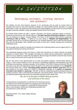 Linwood North School Prospectus 2012 | PDF