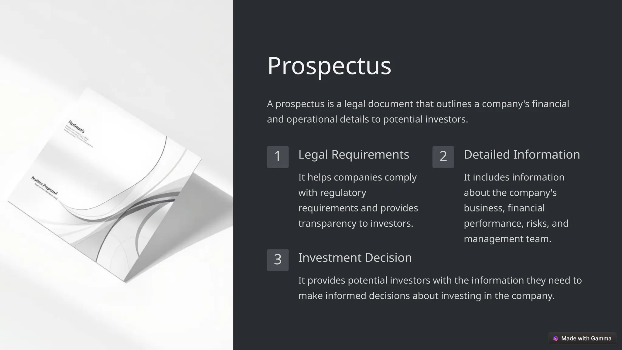 Prospectus Of the company and its important | PPTX