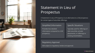 Prospectus Of the company and its important | PPTX